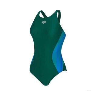Arena | Swim | Arena Green And Blue Womens Onepiece Swimsuit New With ...